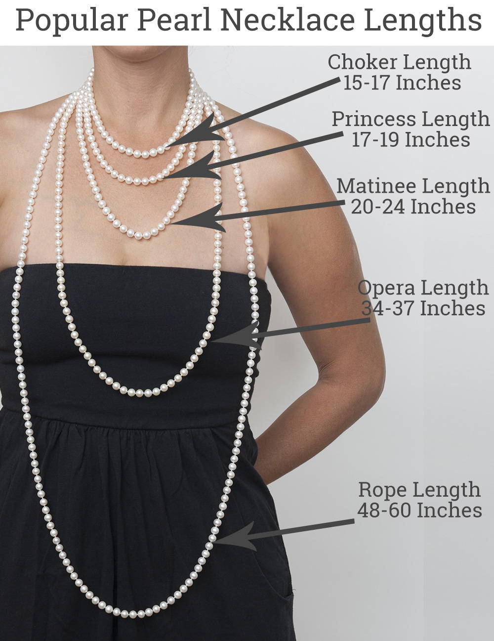 Pearl Necklace Lengths - Natural Pearl Source